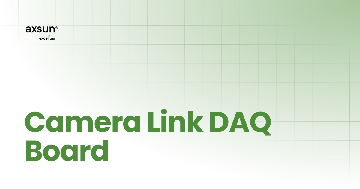 Camera Link DAQ Board | Axsun Knowledge Base