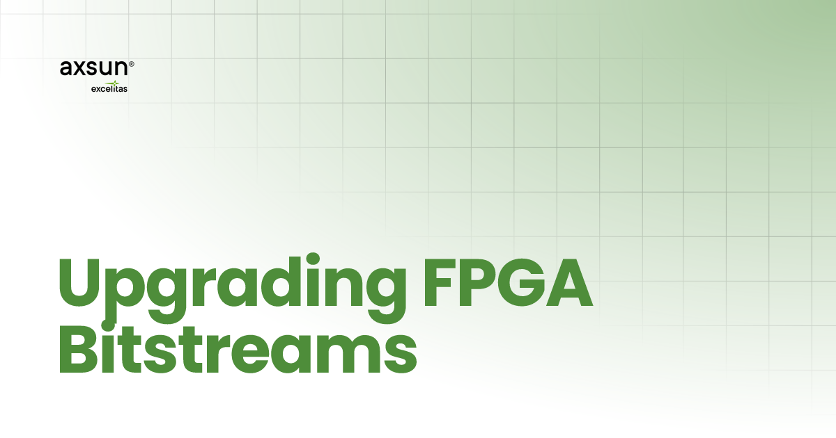 Upgrading FPGA Bitstreams | Axsun Knowledge Base