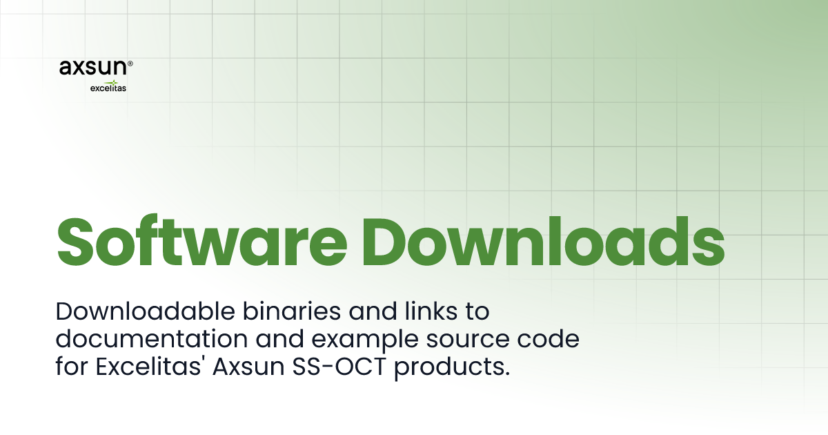 Software Downloads | Axsun Knowledge Base