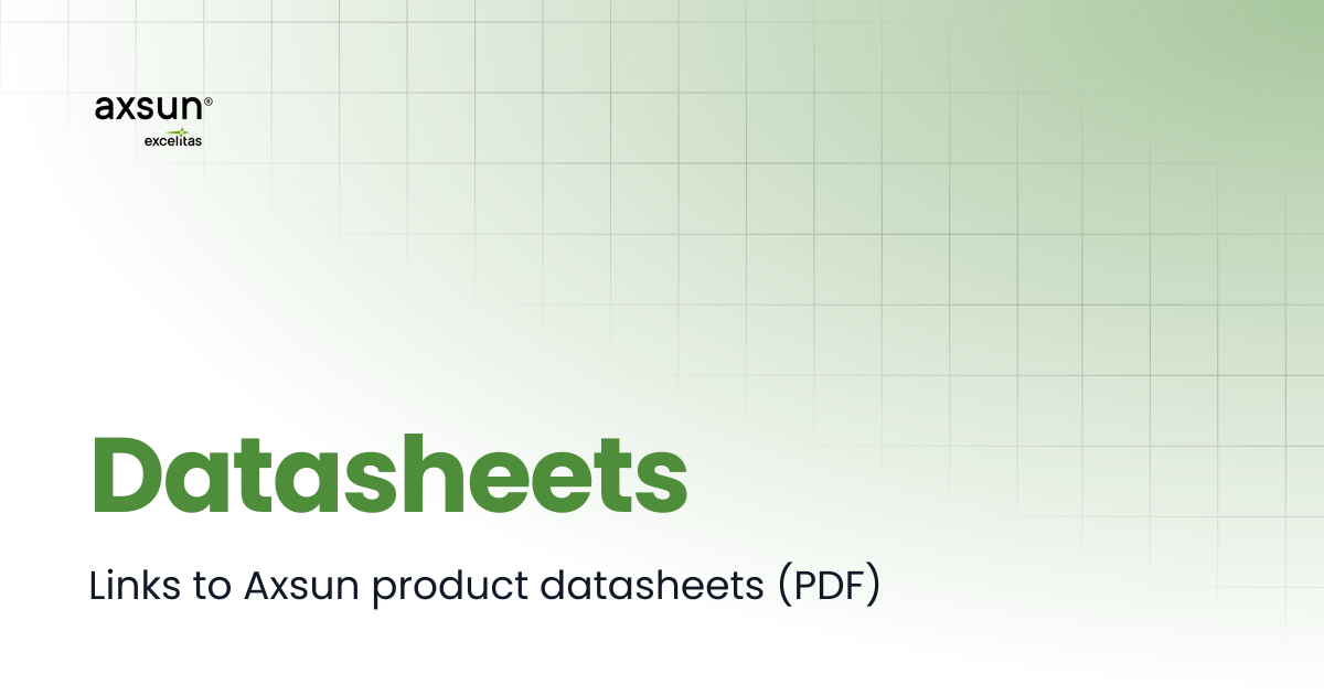 Datasheets | Axsun Knowledge Base